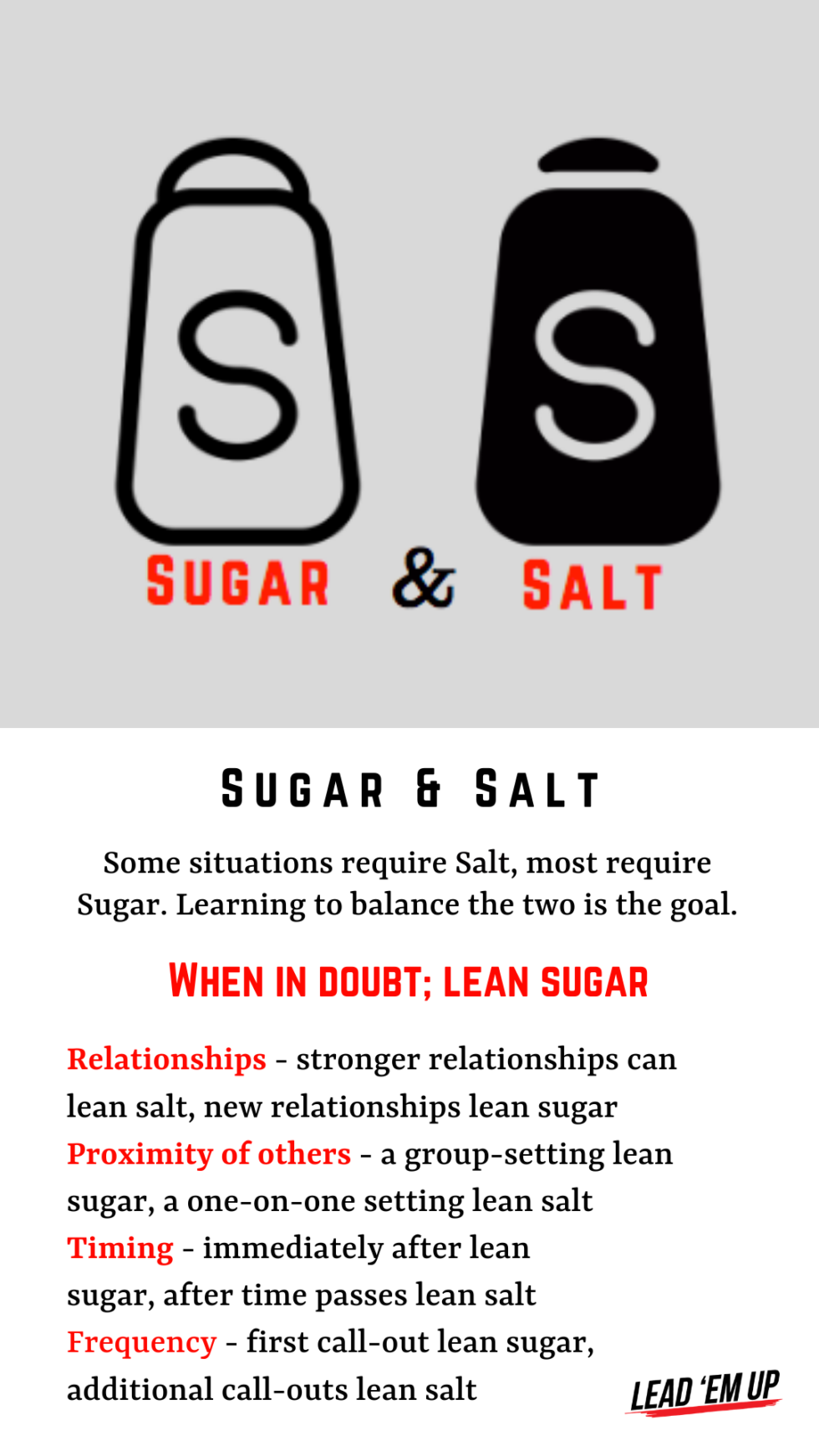 Sugar & Salt | Lead 'Em Up